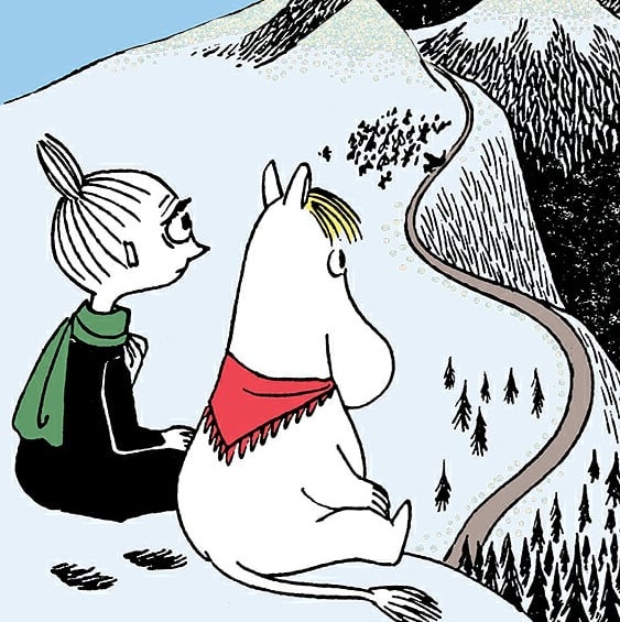 Pocztówka Zimowa Migotka i Mimbla Putinki - OFICJALNY MOOMIN SHOP ...